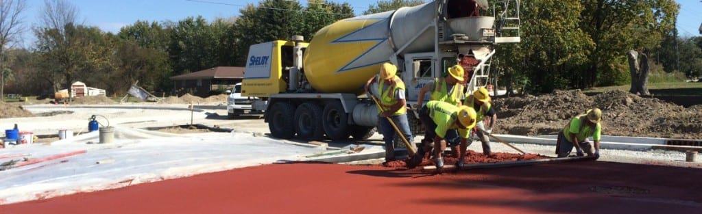 Roundabout with Decorative Concrete